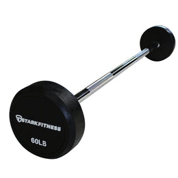 Straight Rubber Fixed Barbell – Stark Fitness
