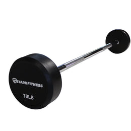 Straight Rubber Fixed Barbell – Stark Fitness